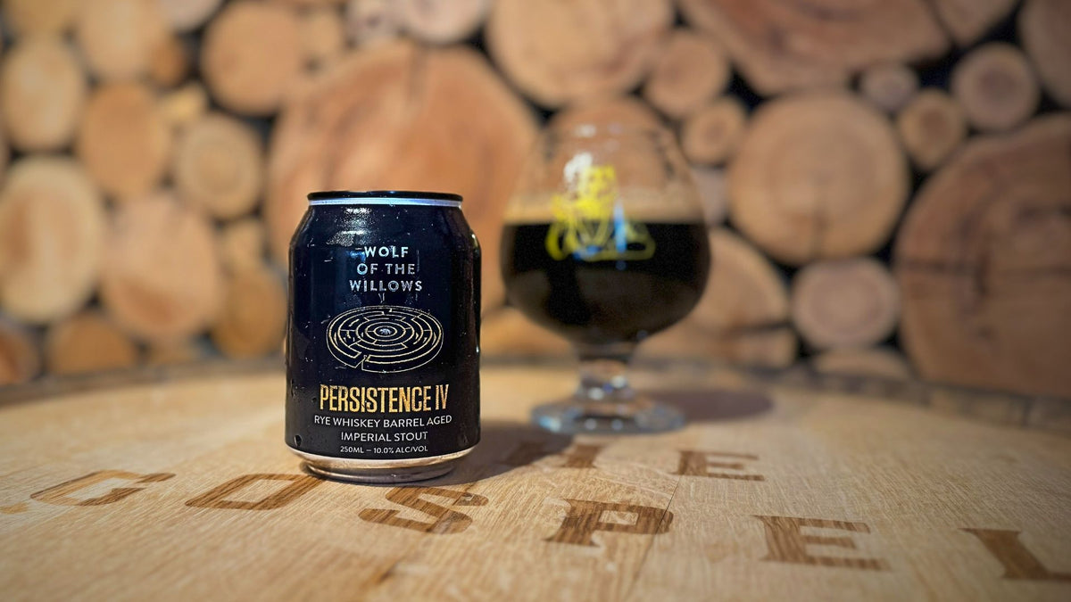 Persistence IV - Rye Whiskey Barrel Aged Imperial Stout – Wolf of the ...